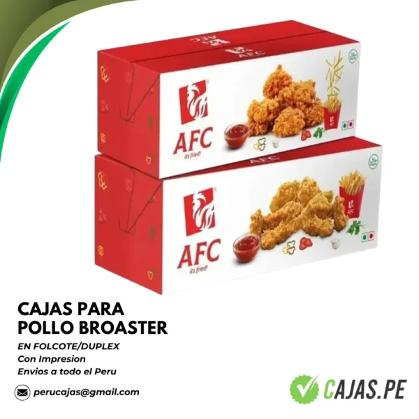 Cajas para Pollo Broaster ️ Caja para Broaster
